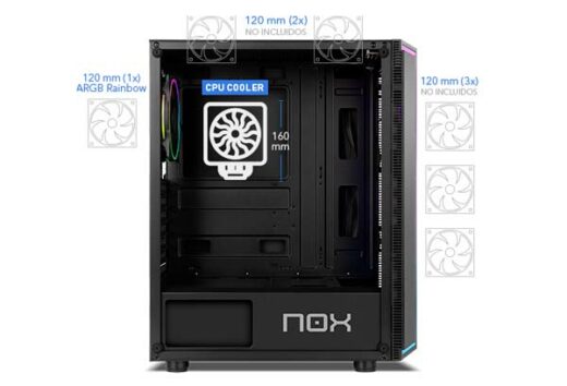 Nueva caja Nox Infinity Gamma, con iluminación LED