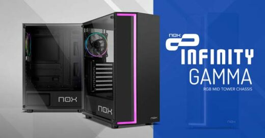 Nueva caja Nox Infinity Gamma, con iluminación LED